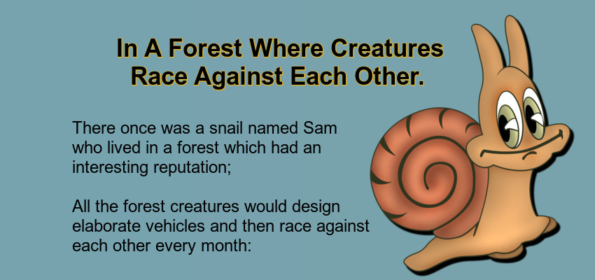 In A Forest Where Creatures Race Against Each Other.