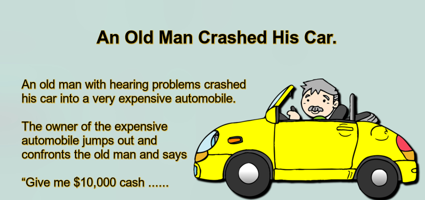 An Old Man Crashed His Car