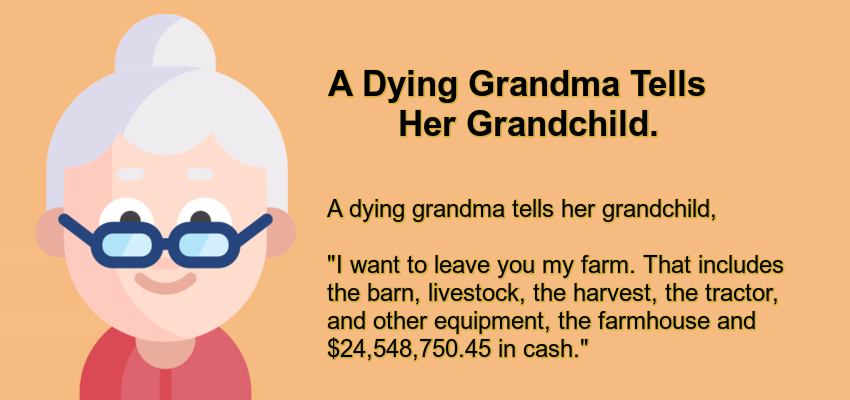 A Dying Grandma Tells Her Grandchild.