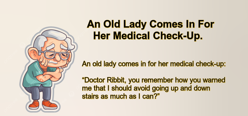 An Old Lady Comes In For Her Medical Check-Up